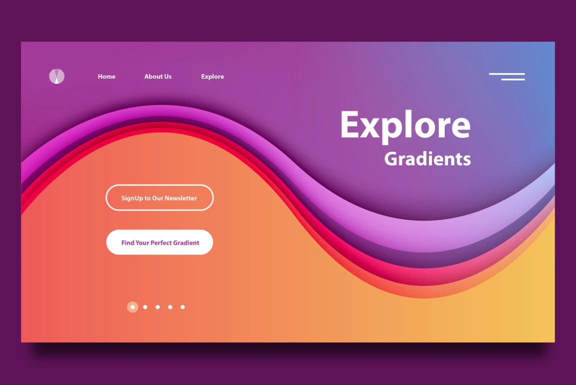 Pink and Blue Gradient Background | Polar Vectors