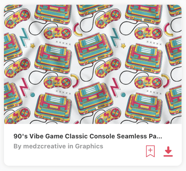 90s retro pattern with old VHS tapes | Polar Vectors