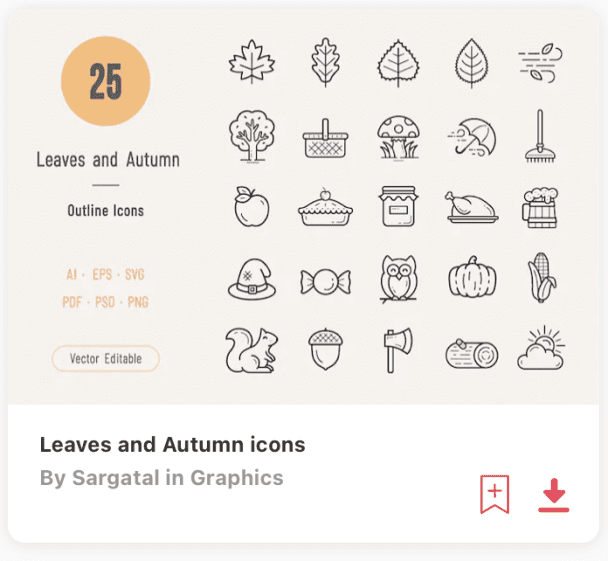 Fall Theme Icons Free Download | Polar Vectors