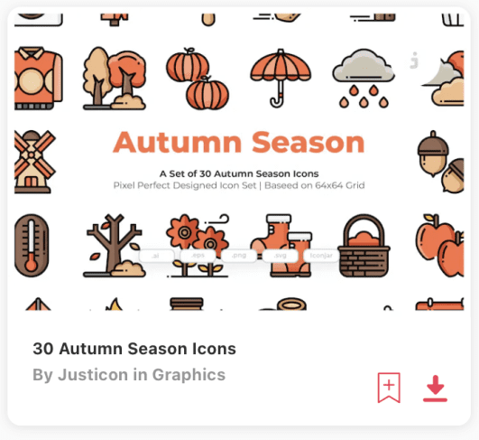 Fall Theme Icons Free Download | Polar Vectors