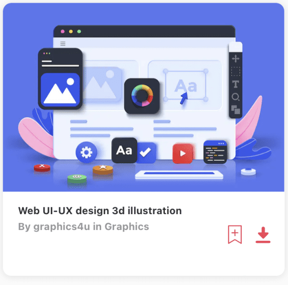 Free 3D Elements for UI | Polar Vectors