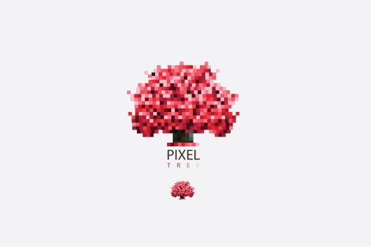 Pixel Art Tree Logo | Polar Vectors