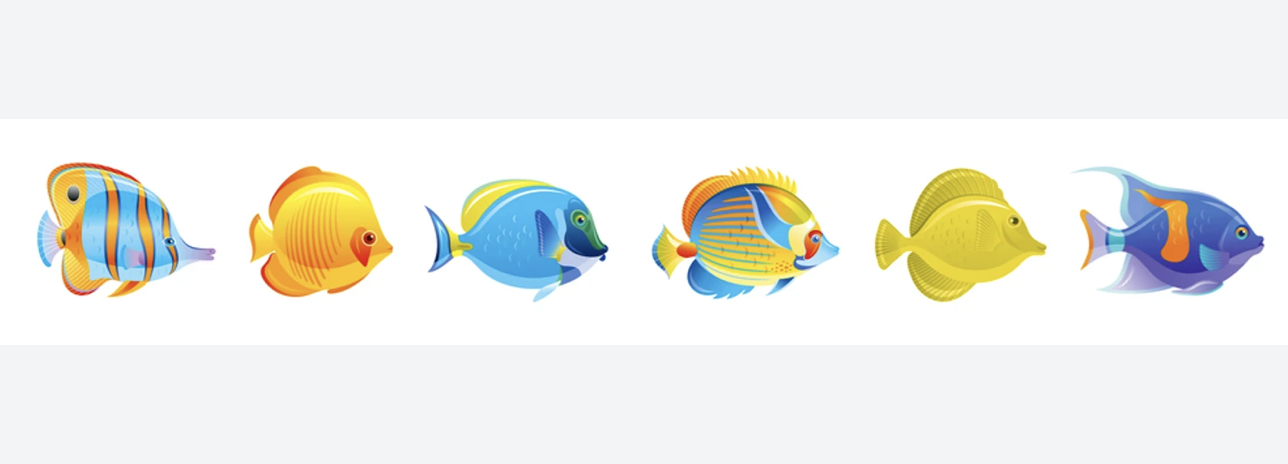 Tropical Fish Clipart Set | Polar Vectors