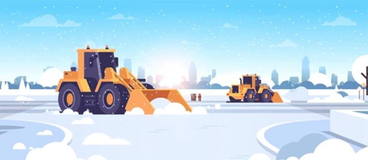Cold Weather Clip Art Scene | Polar Vectors