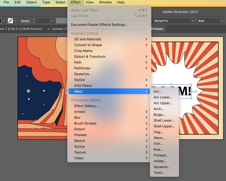 How To Warp Text in Illustrator | Polar Vectors