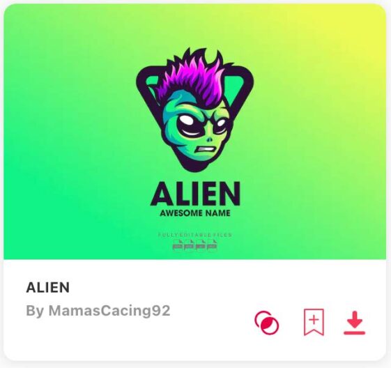 Alien Clipart Logo | Polar Vectors