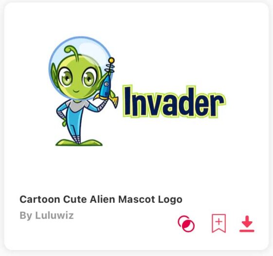 Alien Clipart Logo | Polar Vectors