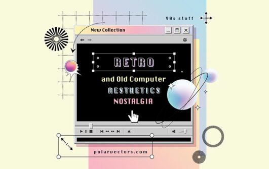 Old Computer Aesthetic | Polar Vectors