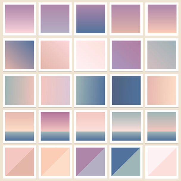 Pastel Pink Background Set | Polar Vectors