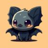 Kawaii Bat Emoji | Polar Vectors