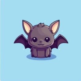Kawaii Bat Emoji | Polar Vectors