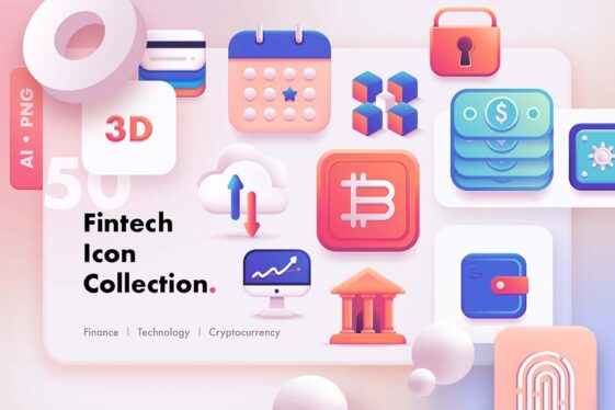 3D Finance Icons / Finance / Tech / Crypto | Polar Vectors