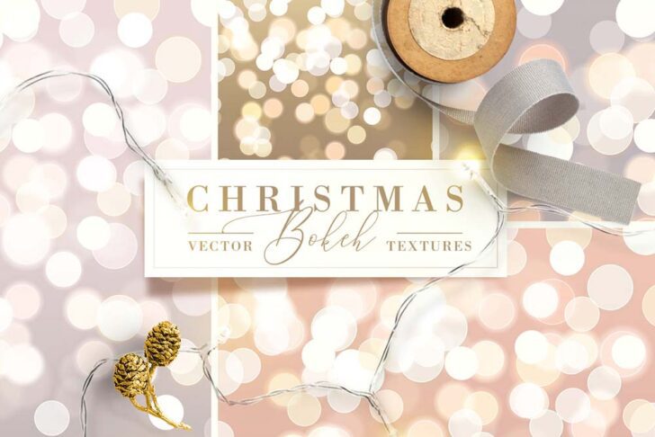 Bokeh Christmas Lights Background | Polar Vectors