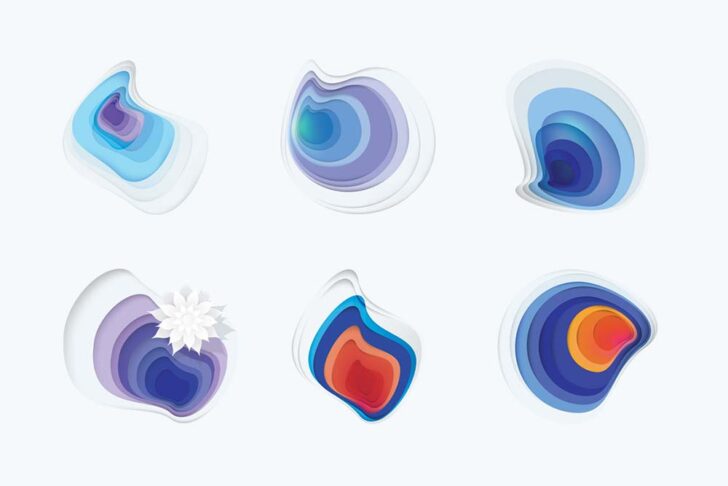 Paper Cut Out Background Collection | Polar Vectors