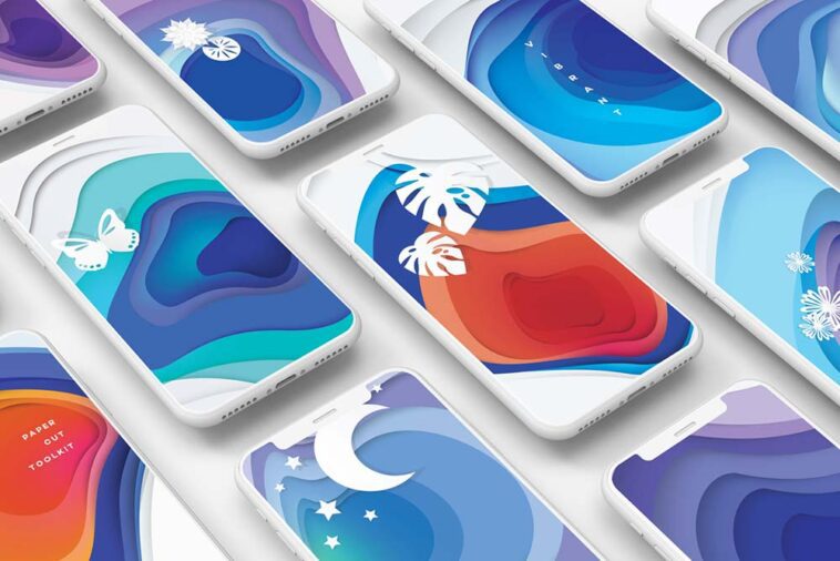 Paper Cut Out Background Collection | Polar Vectors