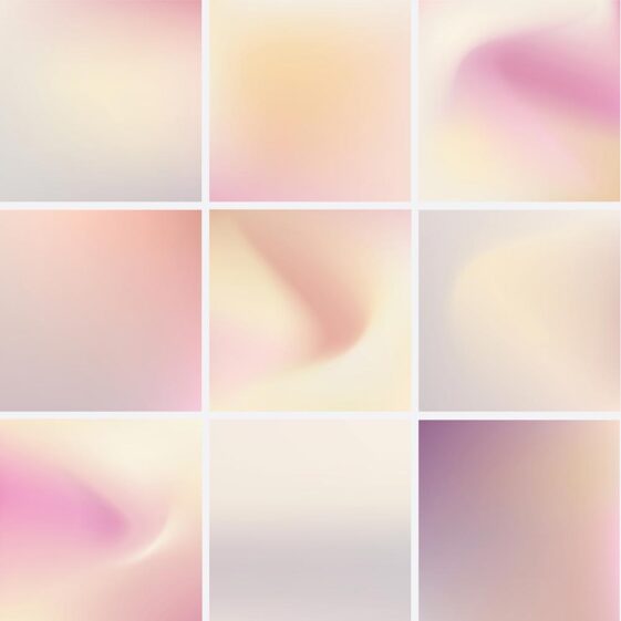 Pastel Gradient Background Set | Polar Vectors