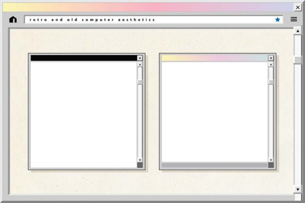Retro Old Computer Aesthetics Kit | Polar Vectors