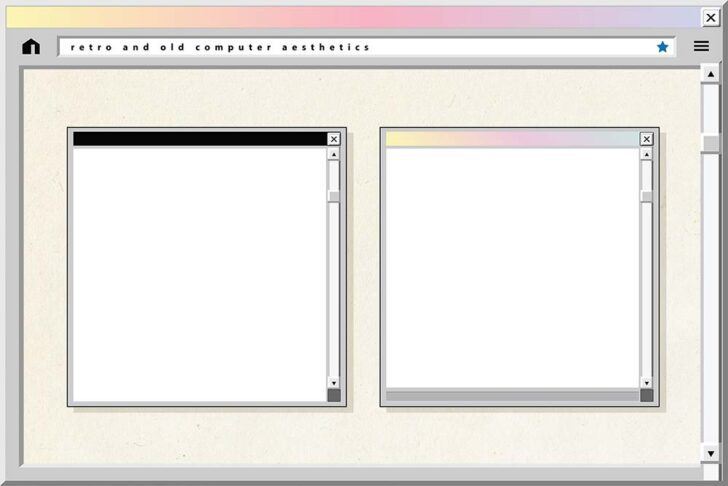 Retro Old Computer Aesthetics Kit | Polar Vectors