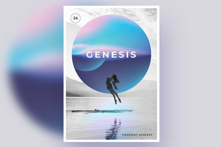 Gradient Backdrop Circle Collection- Genesis | Polar Vectors