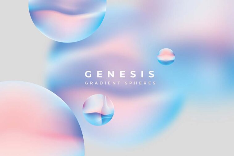 Gradient Backdrop Circle Collection- Genesis | Polar Vectors