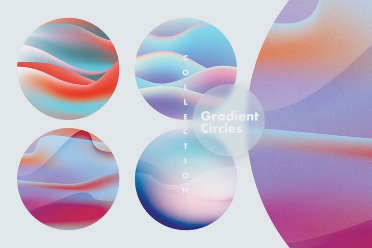 Grainy Gradient Backgrounds Collection | Polar Vectors