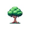 Green Pixel Tree Logo | Polar Vectors