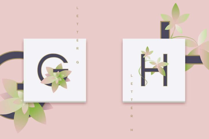 Spring Font- Alphabet Letters Collection | Polar Vectors