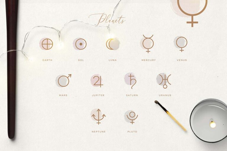 The Ultimate Astrology Icon Collection | Polar Vectors