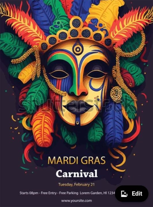 Mardi Gras Posters: Visual Alchemy for Celebrations | Polar Vectors