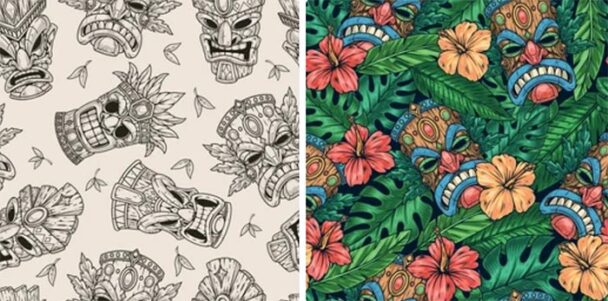 Hawaiian Vintage Posters by DGIM Studio | Polar Vectors