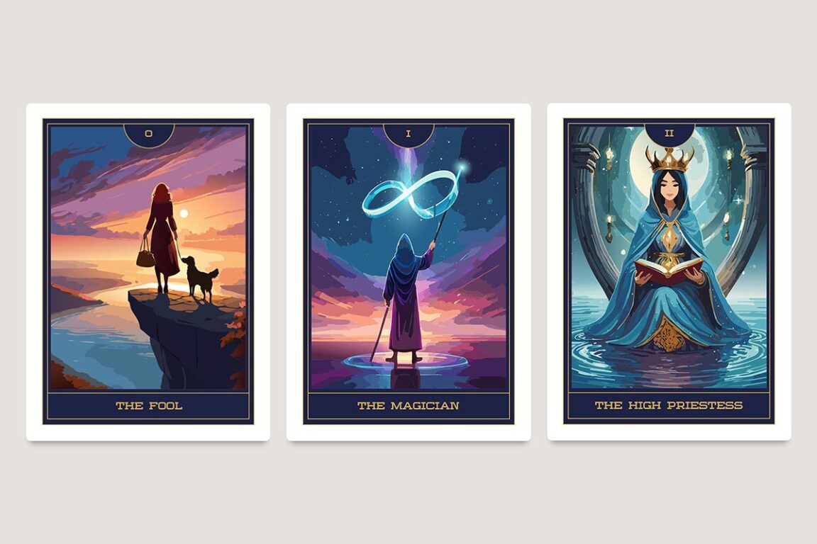 Major Arcana Tarot Deck- Dreamflame | Polar Vectors