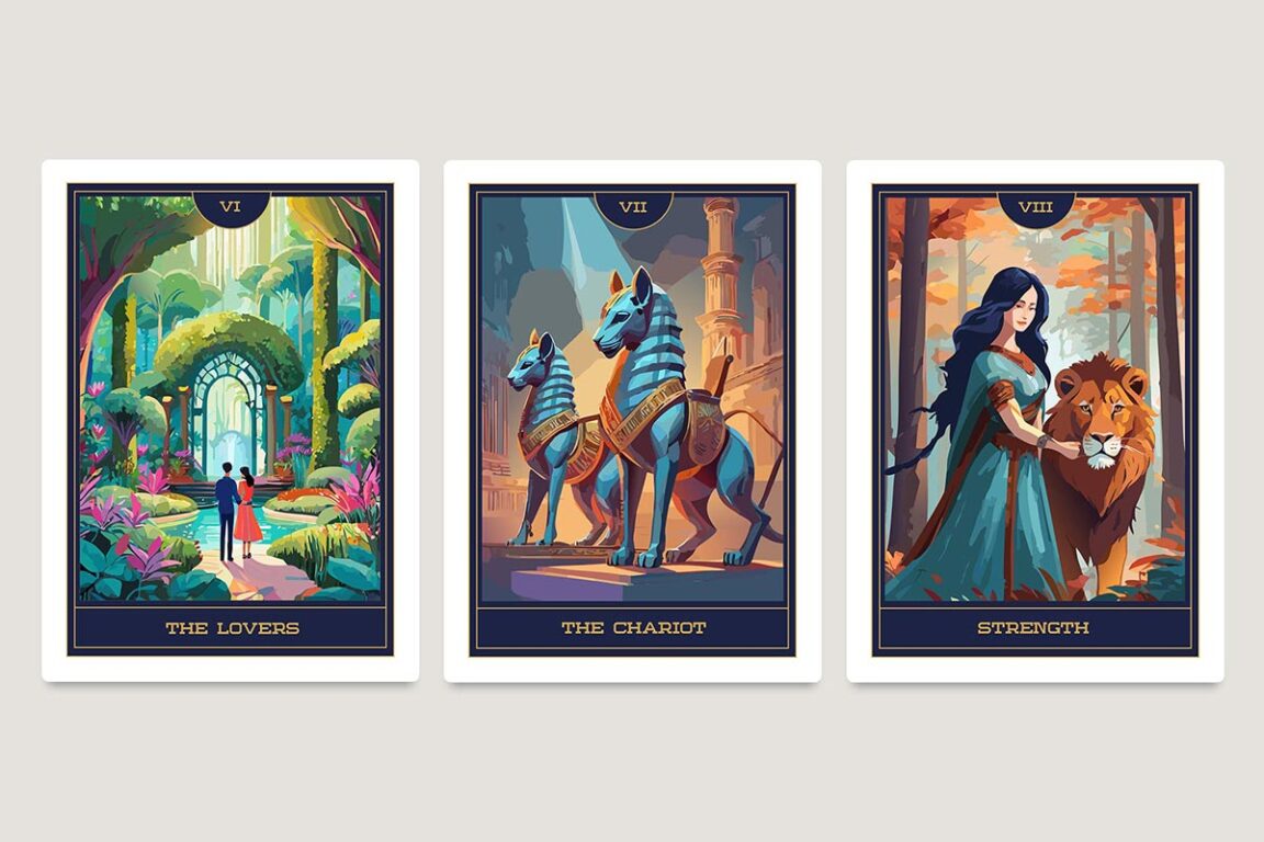Major Arcana Tarot Deck- Dreamflame | Polar Vectors