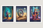 Major Arcana Tarot Deck- Dreamflame | Polar Vectors