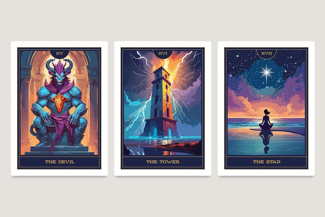Major Arcana Tarot Deck- Dreamflame | Polar Vectors