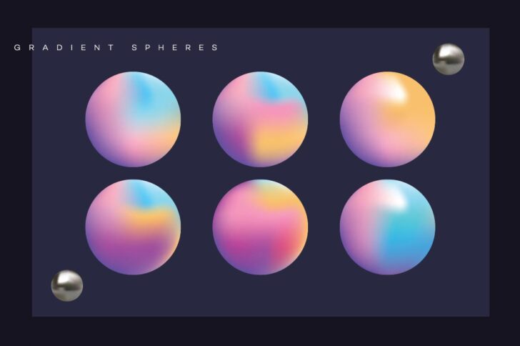 Abstract Gradient Shapes Toolkit- GenX | Polar Vectors