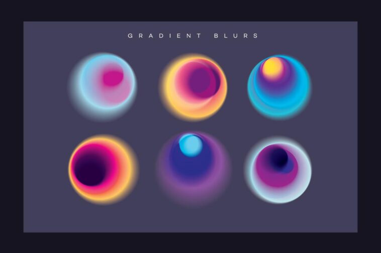 Abstract Gradient Shapes Toolkit- GenX | Polar Vectors