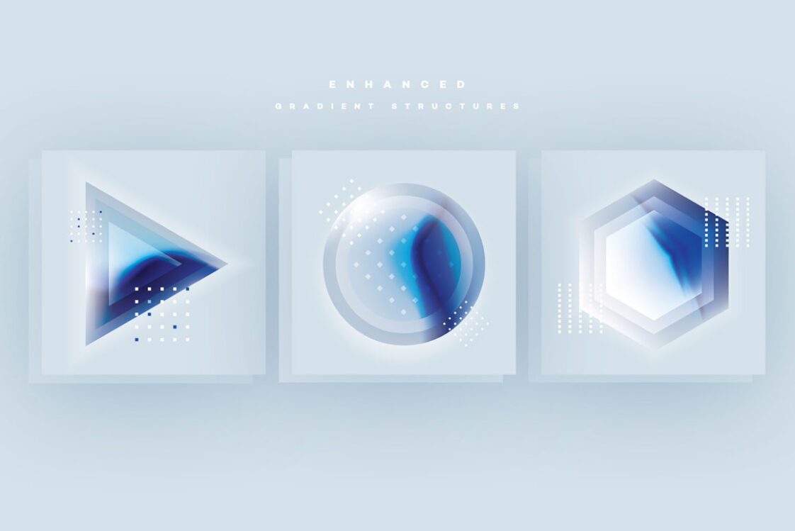 Futuristic Geometric Shapes Collection | Polar Vectors