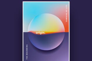 Gradient Circle Poster Collection- Genesis | Polar Vectors