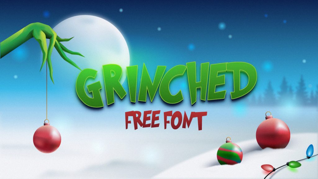 Grinch Movie Font | Polar Vectors