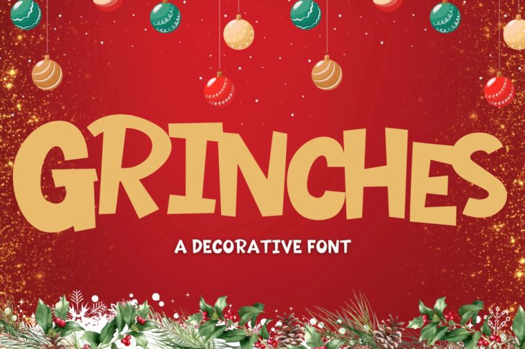 Grinch Movie Font | Polar Vectors